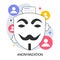 Anonymization. Anonymous Unrecognizable Profile Stock Illustration ...