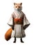 An Anthropomorphic Fox in a Traditional Japanese Kimono ...