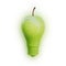 Apple Shaped As a Light Bulb on White Background Stock Photo - Image of ...
