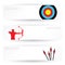 Archery headers stock vector. Illustration of center - 27896158