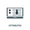 Attributes Icon. Simple Element from Website Development Collection ...