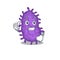 Bacteria Bacilli Cartoon Character Design Making OK Gesture Stock ...