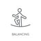 Balancing Linear Icon. Modern Outline Balancing Logo Concept on Stock ...