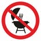 Ban Grilling, Vector Symbol, Sign, Red Circle Frame Stock Illustration ...
