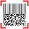Barcode and Qr Code with Red Scanner on White,vector Illustration Stock ...