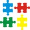 Basic puzzle pieces stock vector. Illustration of abstract - 4717553