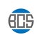 BCS Letter Logo Design on White Background. BCS Creative Initials ...