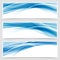 Beautiful Hi-tech Blue Header Footer Swoosh Stock Vector - Illustration ...