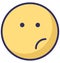 Bemused Face, Emoticons Vector Isolated Icon Which Can Easily Modify or ...