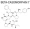 Beta-casomorphin 7 Molecule. Skeletal Formula. Stock Vector ...