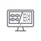 Binary Code, Data Encryption Linear Icon, Sign, Symbol, Vector on Isolated Background Stock ...