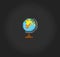 8-bit Miniature Earth Pixel. Globe in Pixel Art Stock Illustration ...