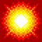 8-Bit Pixel-art Explosion stock vector. Illustration of heat - 32874679