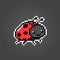 8-bit Pixel of Ladybug. Animal Pixels in Vector Stock Vector ...