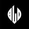 BLD Circle Letter Logo Design with Circle and Ellipse Shape. BLD ...