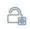 Blocked Dont Lock Open Security Icon Stock Vector - Illustration of ...