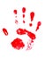 Bloody red hand print stock photo. Image of fingers, handprint - 5617468