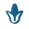 Blue Corn Icon Isolated on Transparent Background. Stock Illustration ...