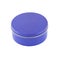 Blue metal round box stock photo. Image of container - 31201128