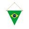 Brazilian Triangle Flag Hanging, Illustration Stock Vector ...