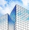Bright Blue City Building Construction Stock Illustration ...
