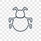 Bug Concept Vector Linear Icon Isolated on Transparent Background, Bug ...