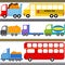 Bus, Truck Vehicles / Freight Transportation Stock Vector ...