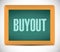 Buyout Board Sign Illustration Design Stock Illustration - Illustration ...
