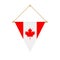 Canadian Triangle Flag Hanging, Illustration Stock Vector ...