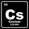 Cesium icon stock illustration. Illustration of background - 298926021