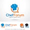 Chef Forum Logo Template Design Vector Stock Vector - Illustration of ...