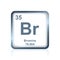 Chemical Element Bromium from the Periodic Table Stock Illustration ...
