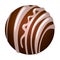 Choco Sphere Icon, Isometric Style Stock Vector - Illustration of cocoa ...