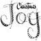 Christmas Joy word art stock illustration. Illustration of clip - 3676370