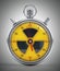 Chronometer with Radiation Icon. Nuclear War Countdown Concept Stock ...