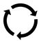 Circular Arrow Icon. Cycle, Resumption , Repeat Concept Stock ...