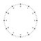 Clock Dial Vector. Precise and Simple Design, Minimalist Style, Black ...