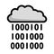 Cloud Data Stream Icon stock vector. Illustration of icon - 215498720