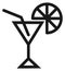 Cocktail Glass Icon. Drink Refreshment Linear Symbol Stock Illustration ...