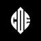 COE Circle Letter Logo Design with Circle and Ellipse Shape. COE ...
