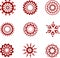 Collection of lace icons stock vector. Illustration of glamor - 13416776