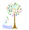 Colorful Music tree stock vector. Illustration of musical - 10273986