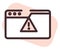 Computer error, icon stock vector. Illustration of safety - 259396035