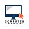 Computer Logo, PC Logo Template Vector Symbol Stock Illustration ...