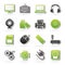 Computer Peripherals and Accessories Icons Stock Vector - Illustration ...