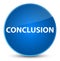 Conclusion Elegant Blue Round Button Stock Illustration - Illustration ...