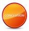 Conclusion Special Glassy Orange Round Button Stock Vector ...