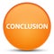 Conclusion Special Orange Round Button Stock Illustration ...