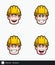 Construction Worker - Expressions - Relieved - Variations Stock ...