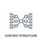 Content Structure Icon. Monochrome Simple Web Design Icon for Templates ...